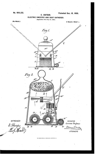 "Electric Sweeper and Dust Gatherer"
