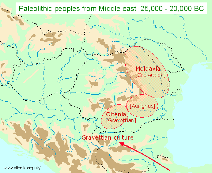Map of Paleolithic people from Middle East http://www.eliznik.org.uk ...