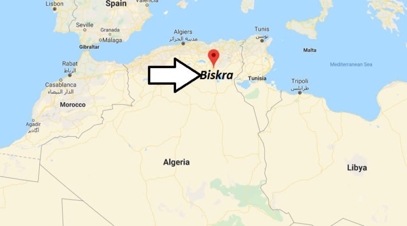 location of Biskra
