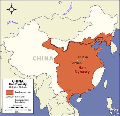 The location of Han dynasty
