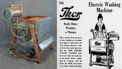 1908- The Thor was the very first electric powered washing machine ...