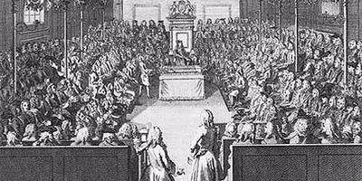 House of Commons chamber in the 17th century