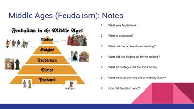 Middle Ages - Feudalism