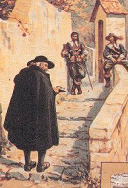 L'incontro di Don Abbondio con i bravi.