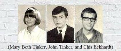 Three students that wore black armbands as a peaceful protest to the ...
