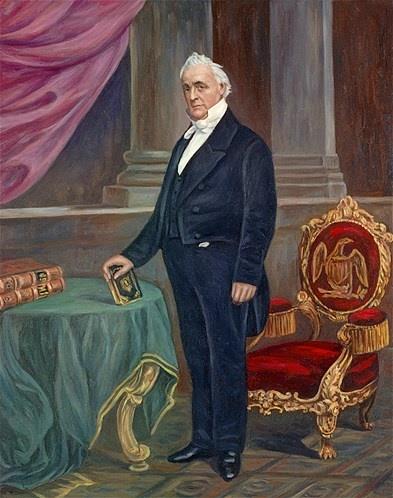 James Buchanan was sworn into the presidency.