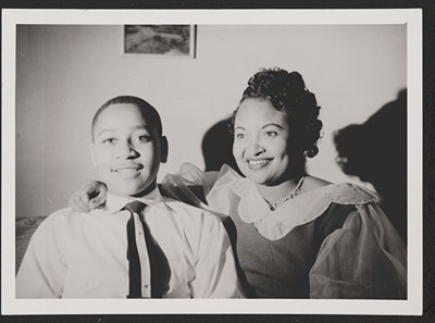 Emmett Till and his mother, Mamie Till