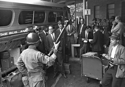 This is an image of the Freedom Riders' bus.