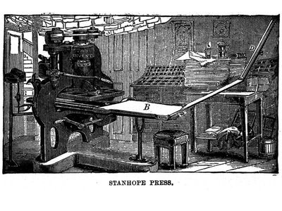 1800 . Lord Stanhope inventa la primera prensa de impresión con todas ...