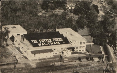 1928: The Potter Press sits on the south area of the future campus next ...
