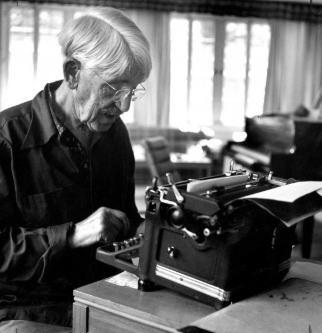 John Dewey writing towards the end of his life.