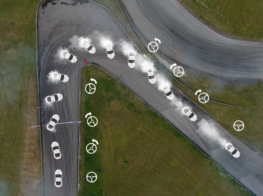 Scandinavian Flick technique induces oversteer using weight transfer to ...