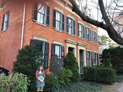 Standing in front of the Jesse Root Grant House; 518-520 Greenup St ...