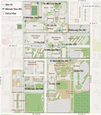 This part of the proposal is focused on the possible locations for ...