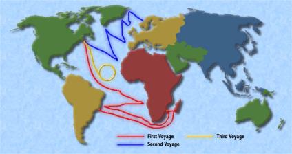 Above is a map of de Soto's route through the Americas.