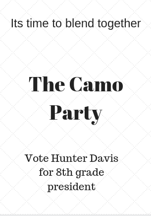 Campaign Material #1: Use Canva Poster Creator to complete a poster for ...