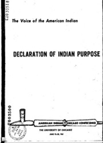 Declaration of Indian Purpose June, 1961