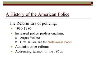 Here are some things that changed in the Reform/Professional Era