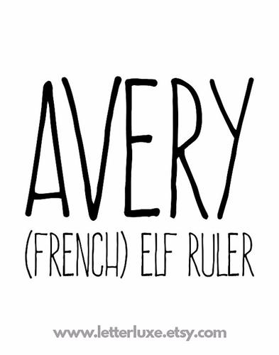 The meaning of my name is Elf Ruler.....