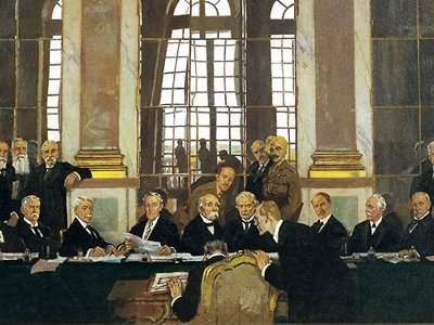 The Signing of the Treaty of Versailles by Orpen. Imperial War Museum ...