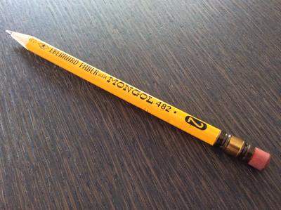 This as an average pencil today.