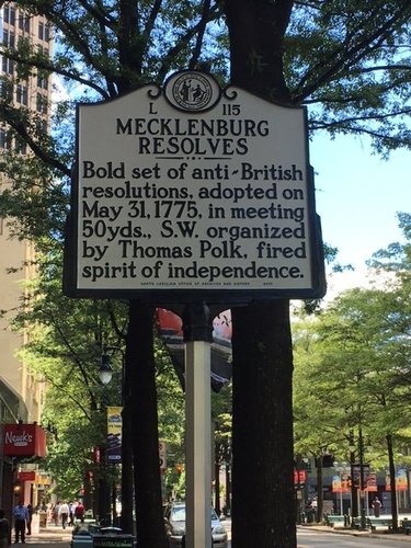 The Mecklenburg Resolves , or Charlotte Town Resolves , was a list of ...