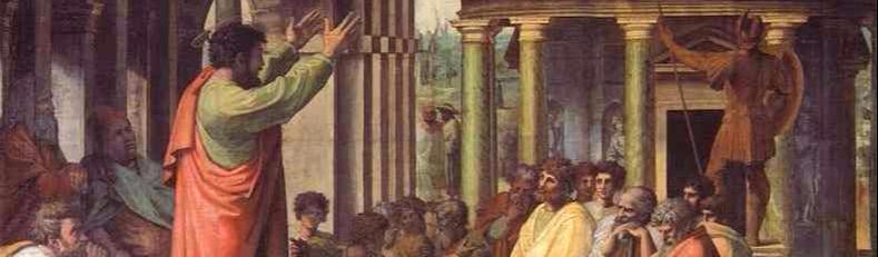 Raphael - Cartoon for St. Paul Preaching in Athens.c 1513-1514. Mixed ...