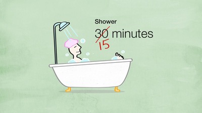Take shorter showers