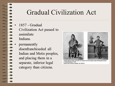 Gradual Civilization Act, 1857