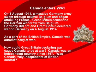 4 August 1914: Canada at War
