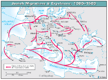This is a map of the Jewish diaspora.