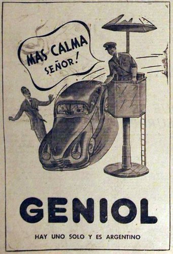 Publicidad de GENIOL presentando a su artista exclusiva: Niní Marshall.