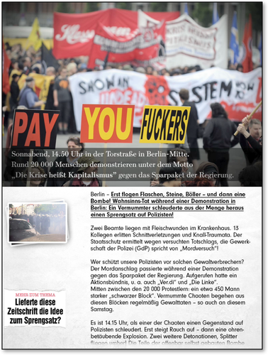 BILD Print Artikel, angereichert mit Online-Elementen und Hintergründen.