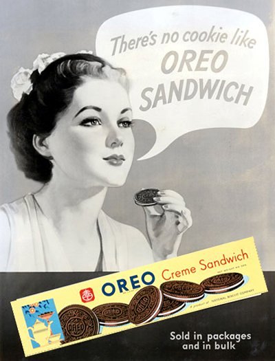 One more name change: In 1948 Oreo Sandwiches became Oreo Crème Sandwiches.