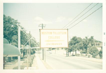 Huston-Tillotson College entrance, 1966