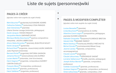 Screenshot of Sutori project showing links to Wikipedia pages of ...