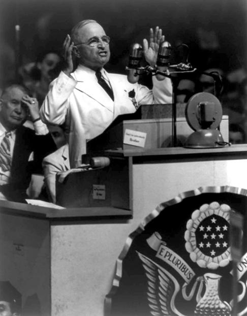 Harry S. Truman during the 1948 Democratic National Convention.
