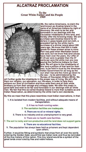 Alcatraz Proclamation
