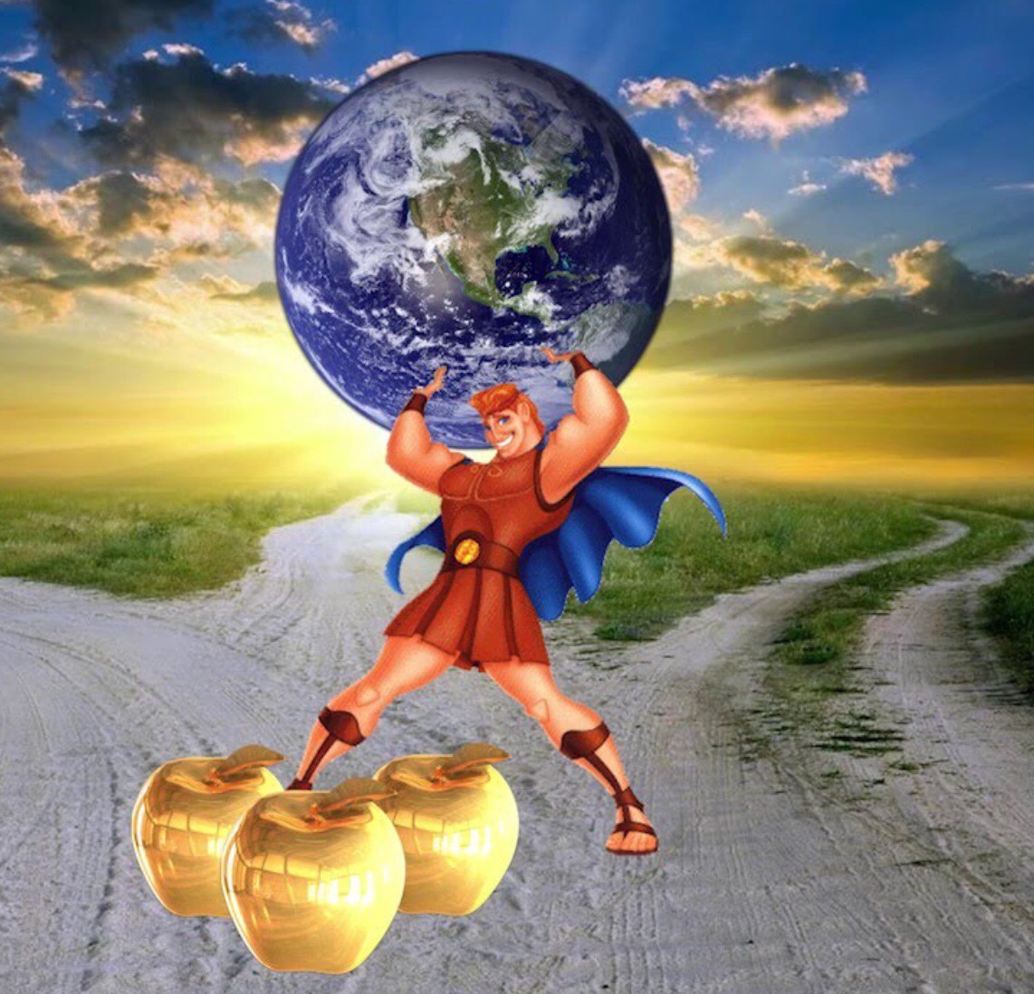 Hercules got help from Atlas and Athena. Atlas helped him get the ...