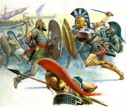 Bitva u Marathonu v roce 490 př.n.l. řekové vítězí.
