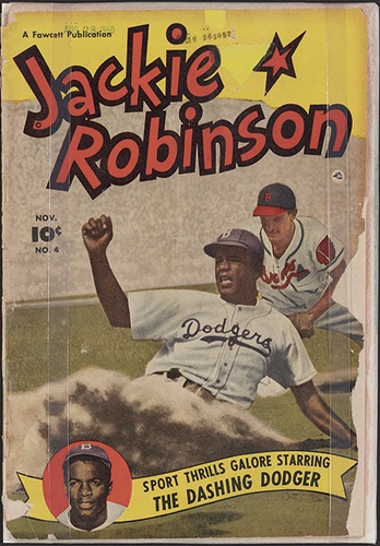 Jackie Robinson's media presence florished. This is one of the six ...