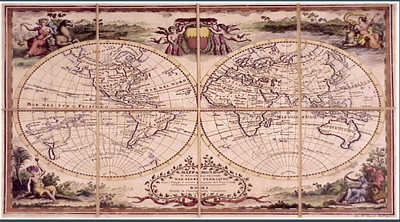 The surveying map of 1791 where surveying is used in the united states.