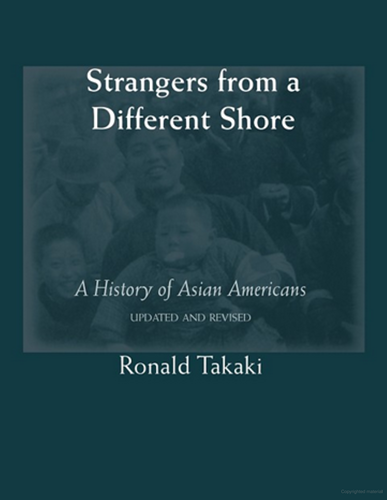 'Strangers from a Different Shore' book cover, Ronald Takaki, 1989