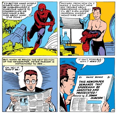 Script by Stan Lee. Art by Steve Ditko.