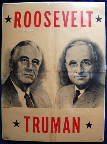 Roosevelt/Truman election poster 1944.