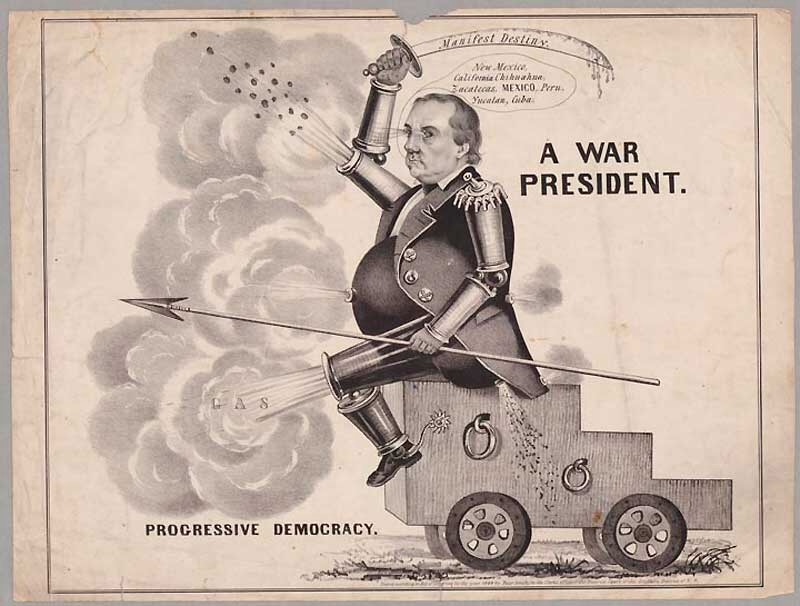 The political cartoon is saying that America is willing to put anyone ...