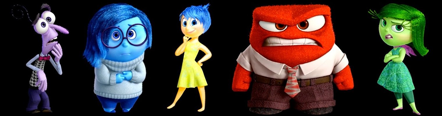 Fear, Sadness, Joy, Anger, and DIsgust