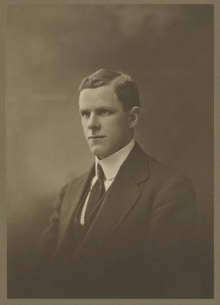 Studio portrait of Arthur Bruce Durdin, who worked as a law clerk and ...