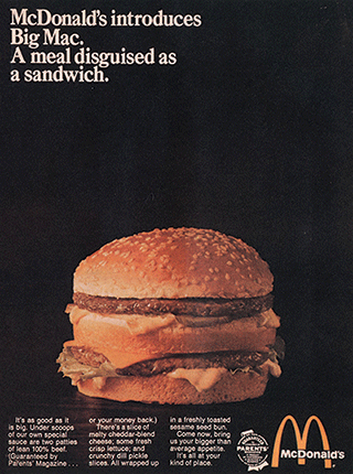 McDonald's First Big Mac debuted in 1967 at 45 cents