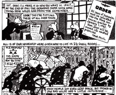 1941: The Spiegelman family were forced into small ghettos, despite the ...